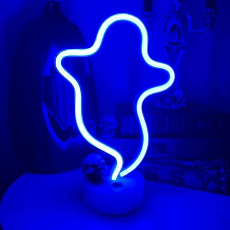 Halloween Ghosts Led Neon Sign Lights Decorations Usb Or Battery ...