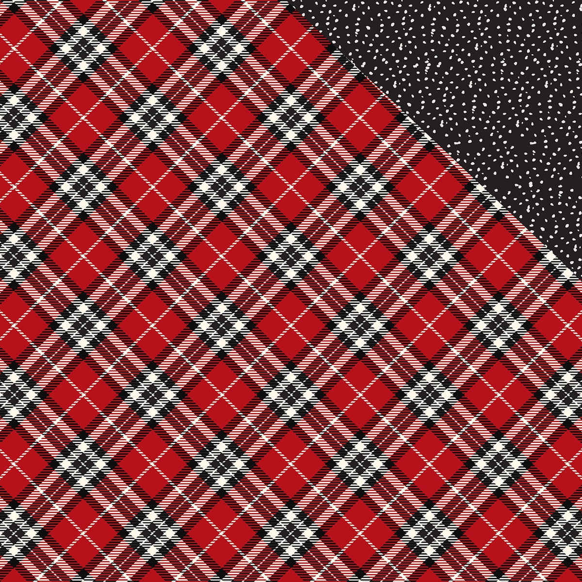 Christmas Delivery Double-Sided Cardstock 12"X12"-Christmas Plaid, Pk ...