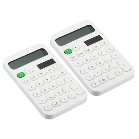 Uxcell Portable Electronic Calculator 12 Digit LCD Display Office ...