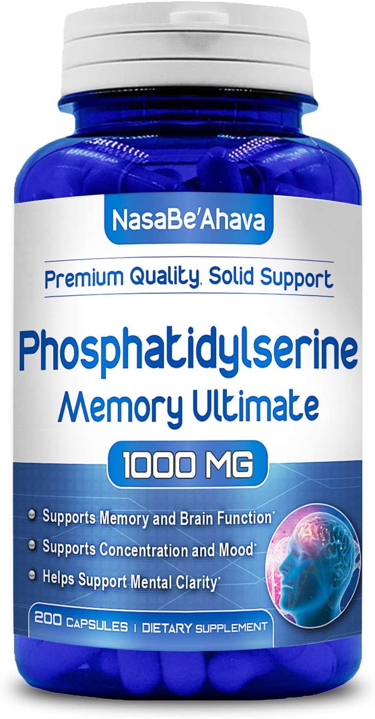 Phosphatidylserine - 1000 mg - 200 Capsules - Walmart.com
