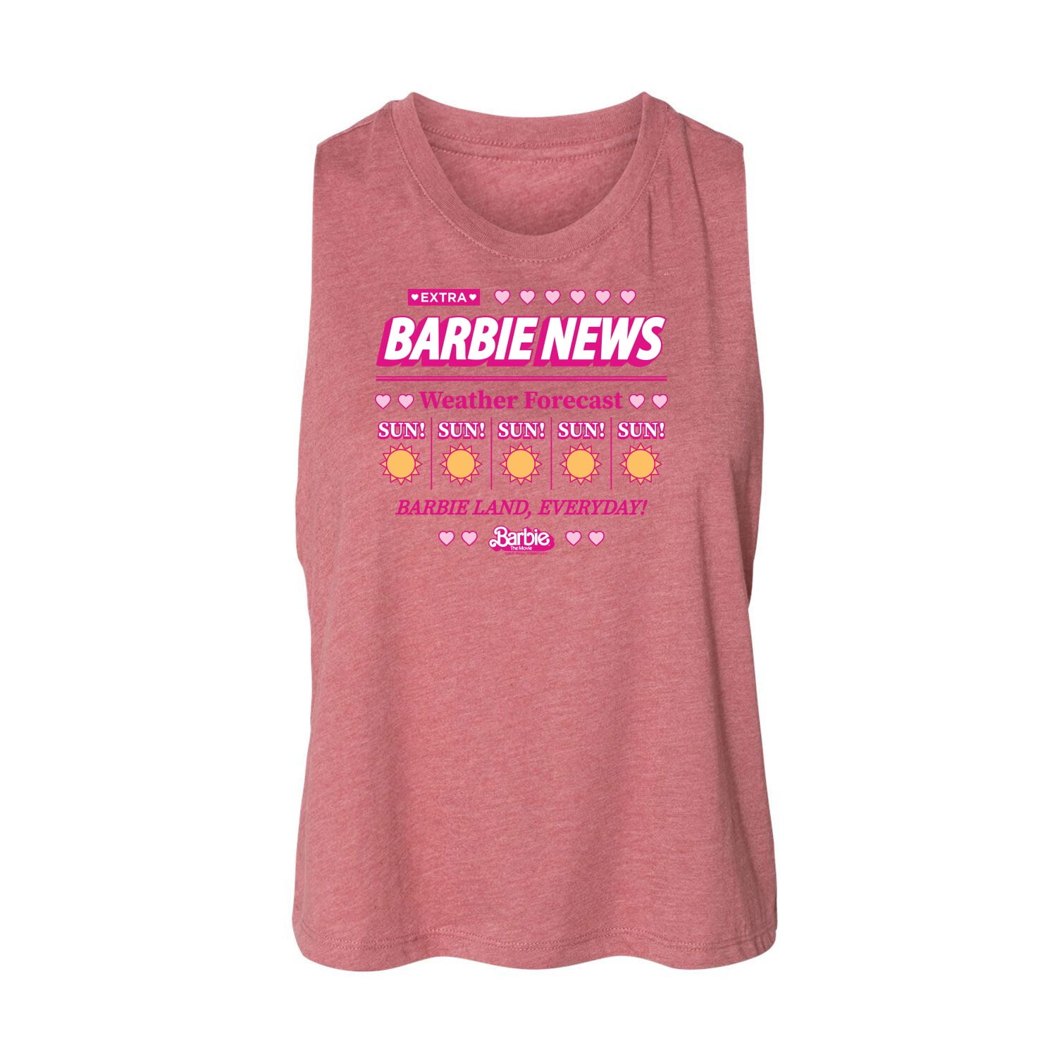 Barbie - Barbie Land New Weather Forecast - Sunny - Juniors Cropped ...