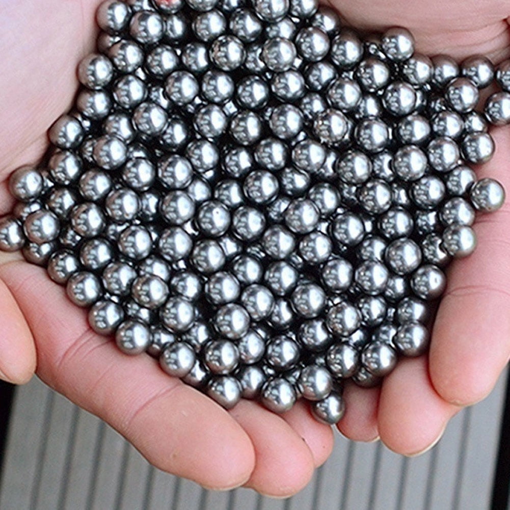 100PCS 6MM Carbon Steel Balls for Hunting Slingshot Catapult Ammo ...
