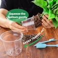 Reinforced Clear Nursery Pots with Drainage Hole, Transparent Variety ...