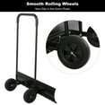 Ktaxon Snow Pusher with Wheels Heavy Duty Snow Plow,Snow Shove ...