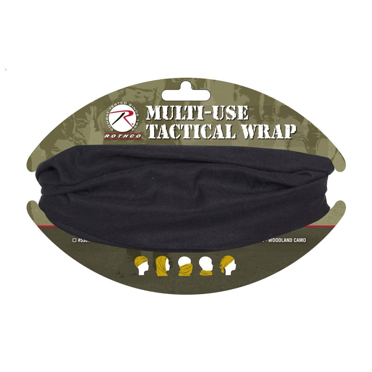 Click here for Rothco Multi Use Tactical Wrap - Black One Size prices