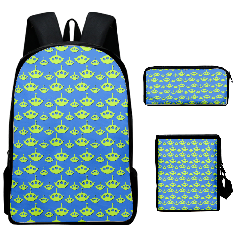 Cartoon Toy Story Backpacks Novelty Bookbag with Crossbody Bag with Pen ...