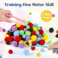 iCraftine 158 PCS Fine OIF8 Motor Skills Set - 150 Pom Poms, 6 Sorting ...