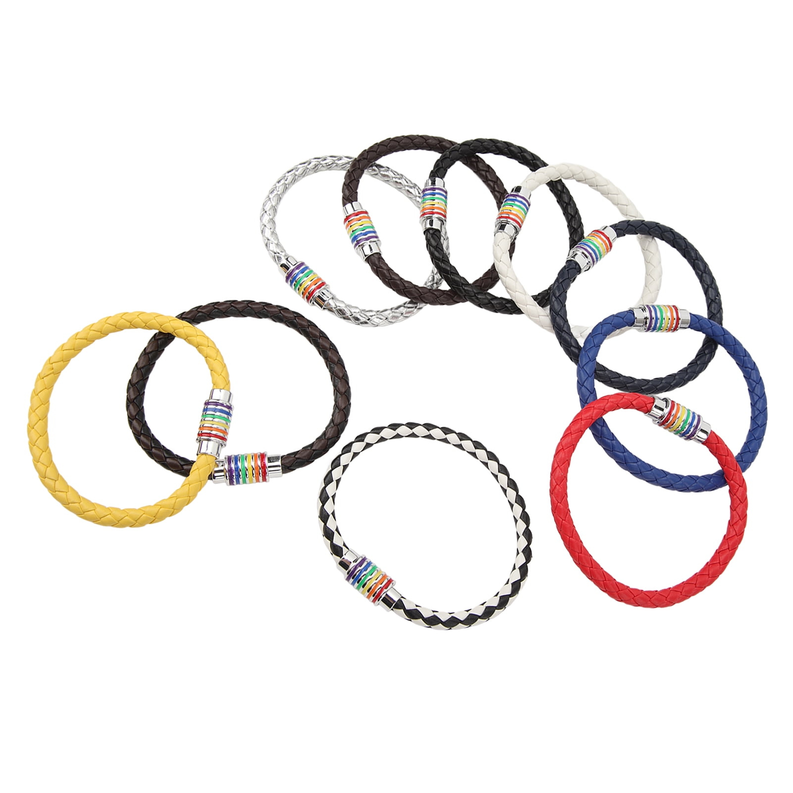 Click here for Ylshrf Braided Rainbow Bracelet  Rainbow Lgbt Prid... prices