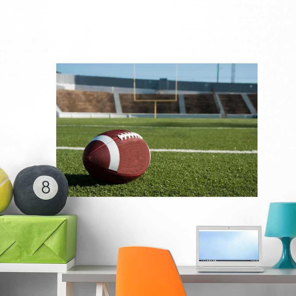 American Football Field Wall Mural by Wallmonkeys Peel and Stick ...