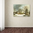 Trademark Fine Art "Seven Miles to Salem 1863" Canvas Art by George ...