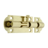 Bulldog Hardware 3 in. Safety Barrel Bolt, Brass Plated - Walmart.com