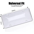 AINUO Clear Bubble License Plate Cover Frame, 8 Sets 16Pcs, Dustproof ...