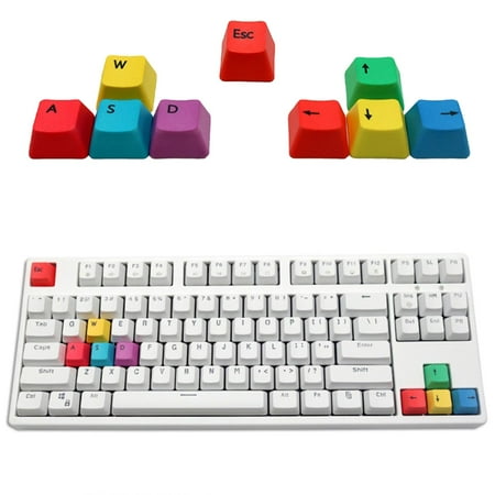 Upgraded PBT Pudding Keycaps Keycap ESC , Keys , W , A , S , D Gaming ...