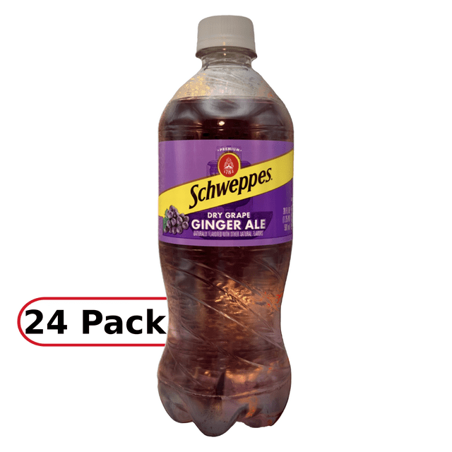 Schweppes Dry Grape Ginger Ale, 20 Fl Oz Bottles, 24 Pack - Walmart.com