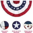 Hanety 3 X 6 Usa Patriotic Half Fan Bunting Usa Patriotic Half Fan