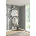 vidaXL Telescopic Wardrobe System with Rods and Shelf Aluminum ...
