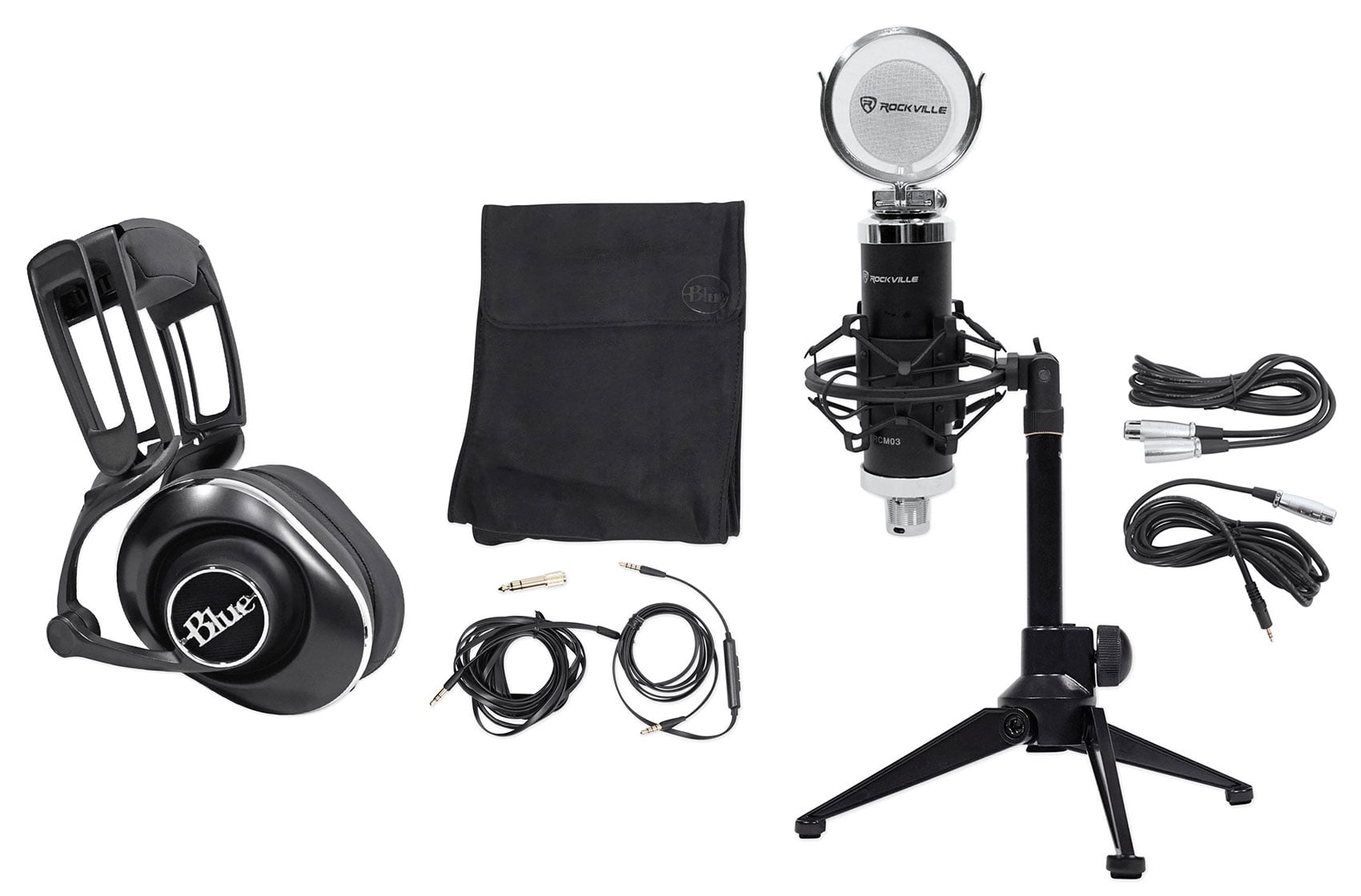 Blue Gaming Streaming Twitch Bundle w/Recording Mic+LOLA Black ...