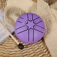 E Small Steel Tongue Drum 3 Inch 6 Tones Portable Hand Pan - Walmart.com