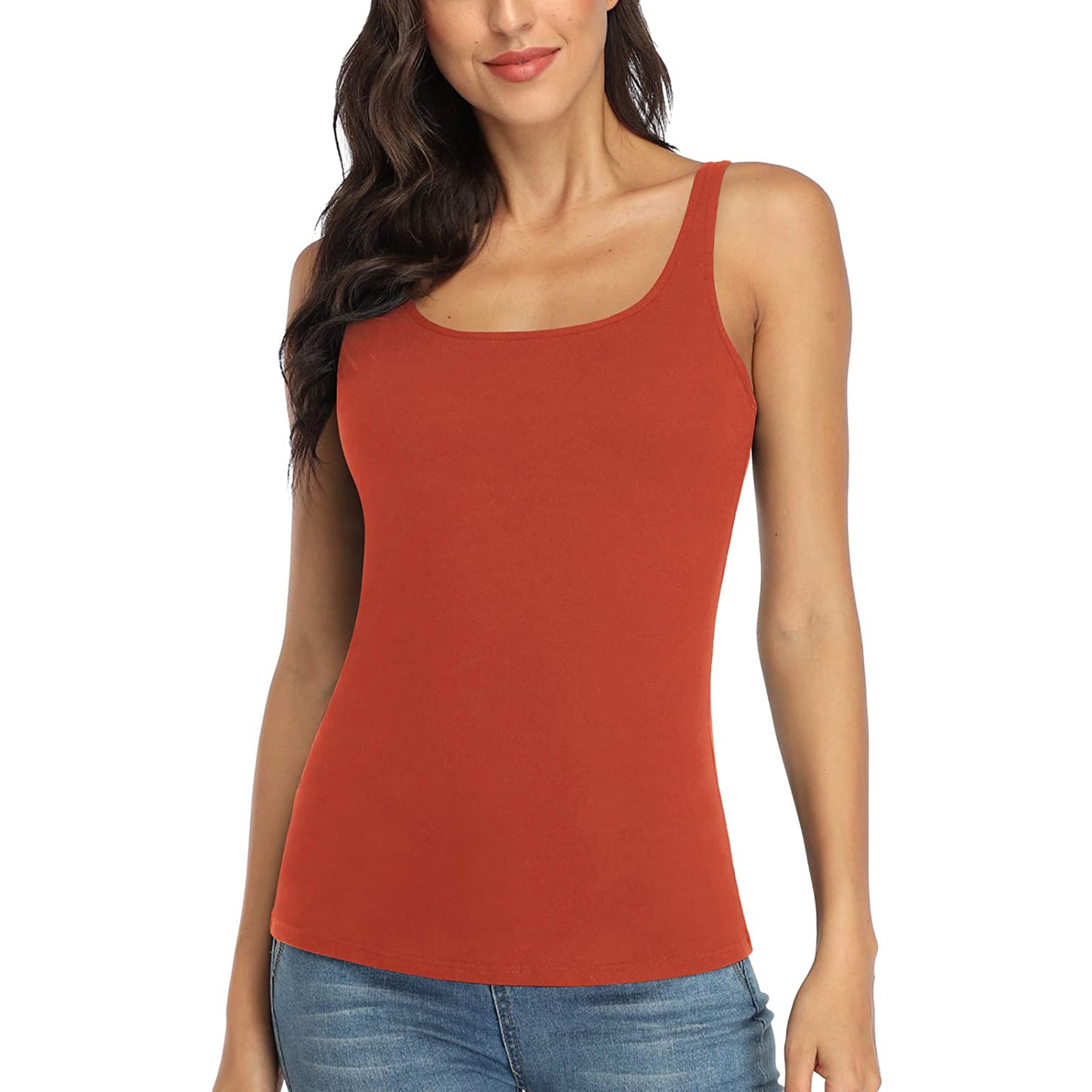 Click here for Charmo Womens Cotton Tank Top Adjustable Wide Stra... prices