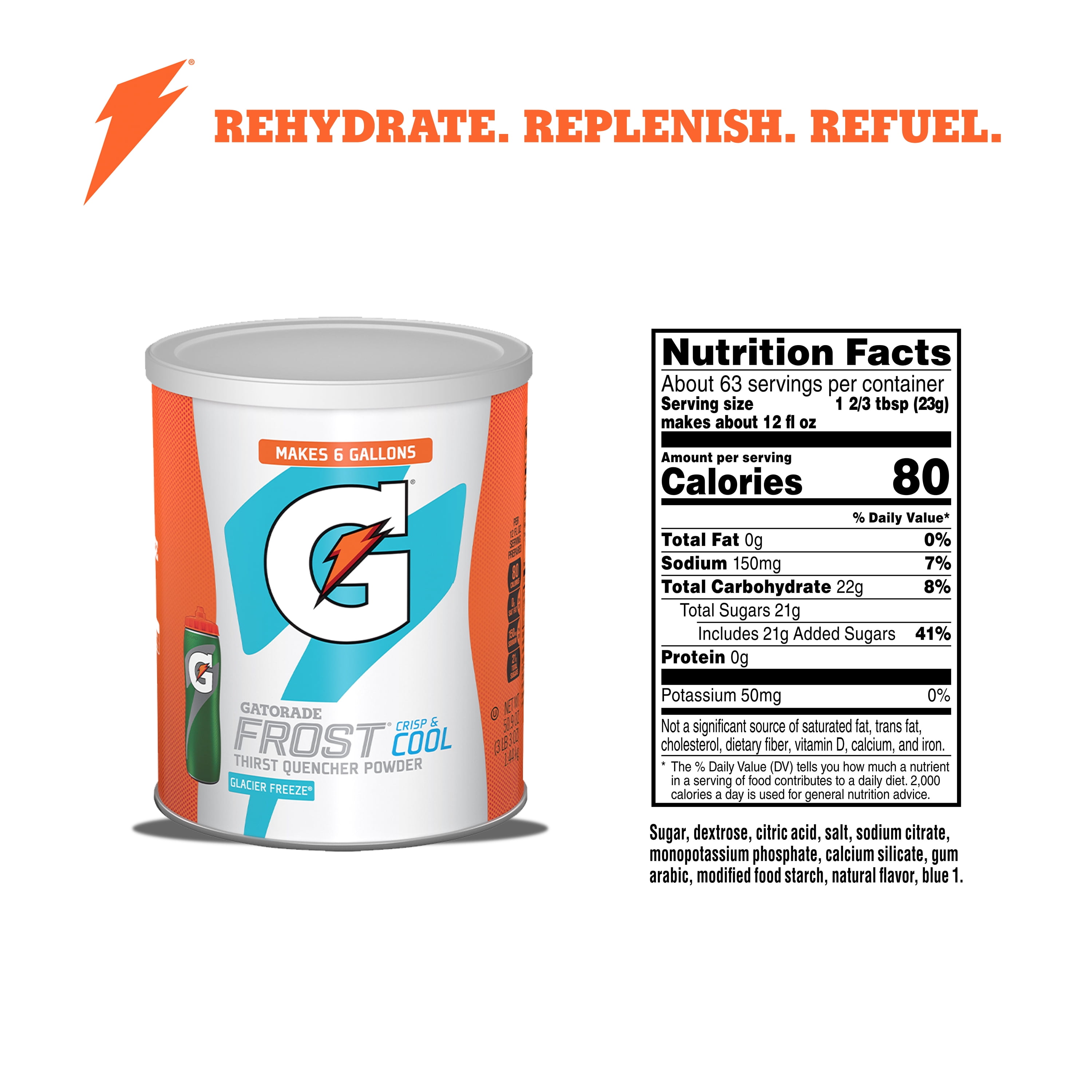 Buy Gatorade Frost Glacier Freeze Thirst Quencher Sports Drink Mix ...