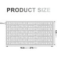 12 Sheets Letter Stickers, 1/2 Inch Self Adhesive Waterproof Small ...