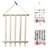 Wood Hair Bows Holder, Large Capacity Clips Hanger, Children Accessory ...