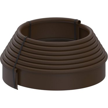 GroundSmart SmartLoc Scallop Landscape Edging, 4' Gray Rubber Garden ...