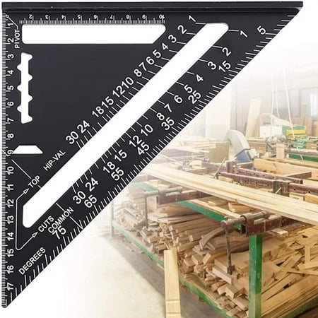 7 Inch Aluminum Square Triangle Tool,Aluminum Alloy Measuring Tool High ...