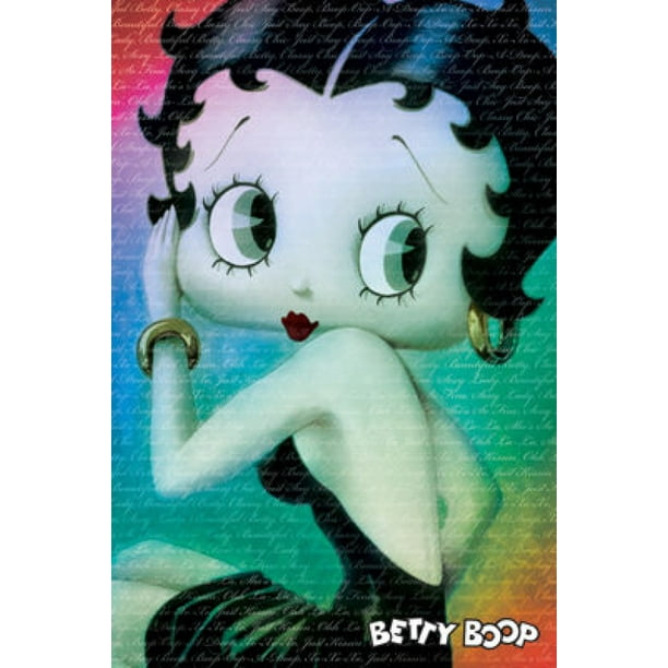 Betty Boop - Words Poster (24 x 36) - Walmart.com