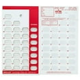 Pill Thing Monthly Medication Blister Cards, Cold Seal, Red, 6 Pack ...