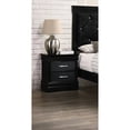 Black Solid Wood | Two Drawer Design | Bedroom Furniture Piece ...