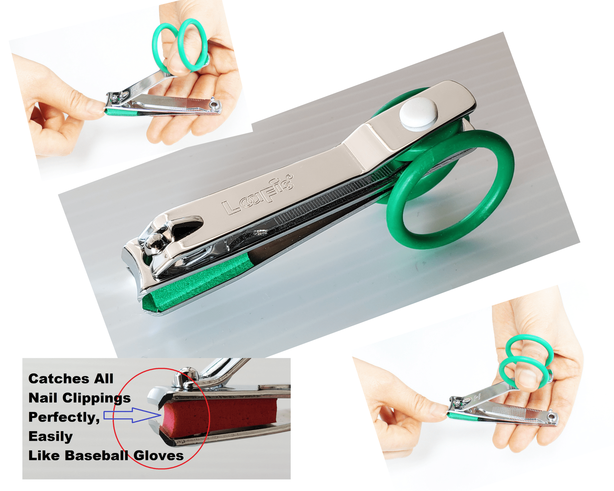 ComfoHandling Finger & Toenail Nail Clipper with Thumb Grip Ring ...