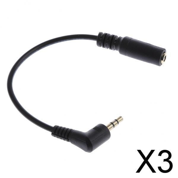 Conector Jack Macho de 3 Polos de 3x3,5 Mm a Conector Hembra de 3,5 Mm de 4 Polos 3 piezas ...