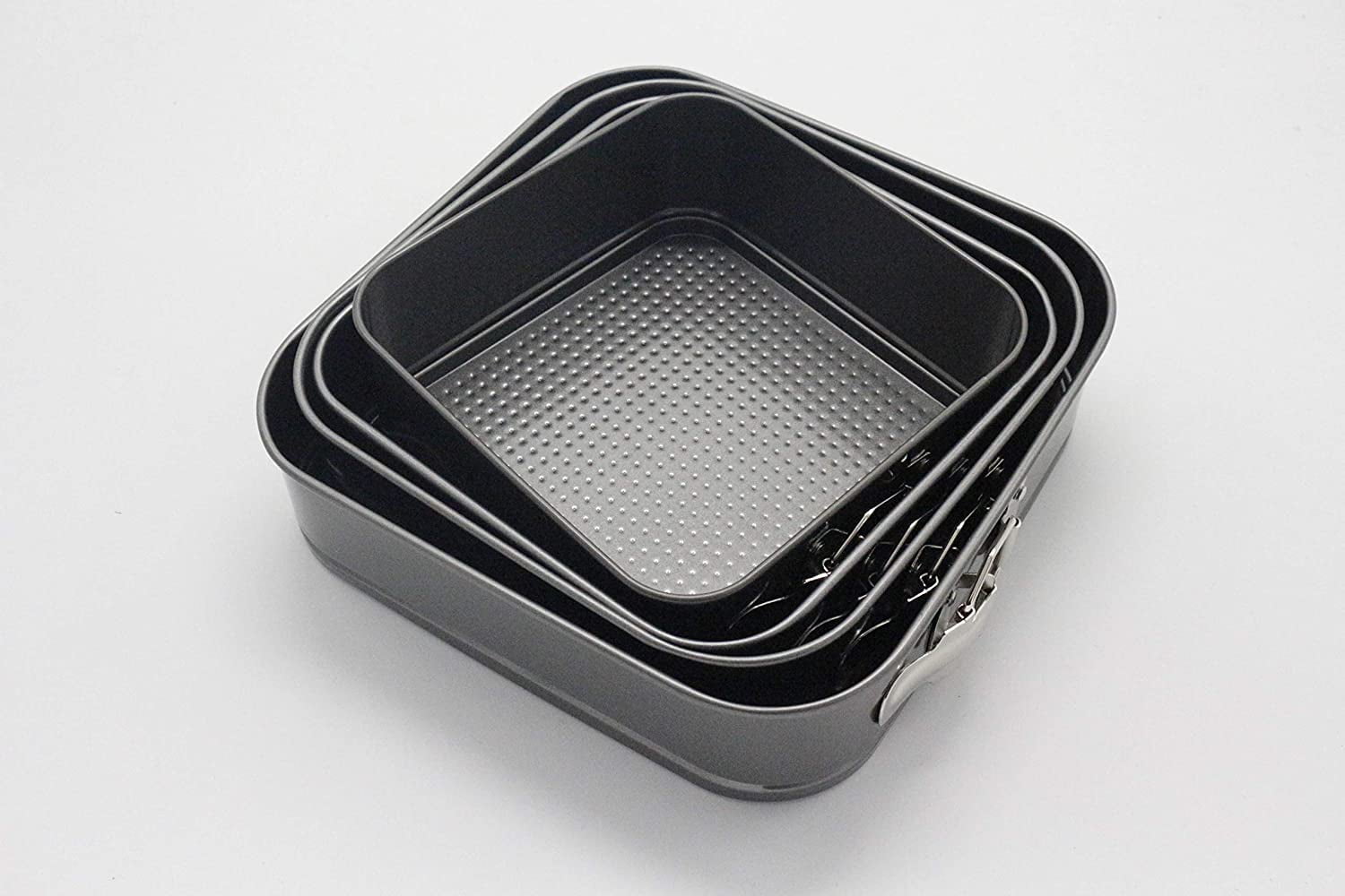 Cake Pans Set, Springform Non-Stick Coating Steel Bakeware Cake Molds ...