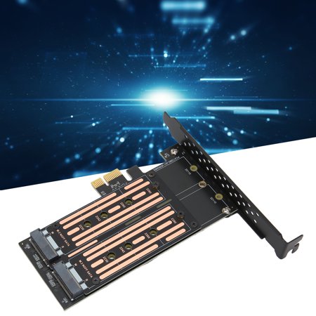 Dual M.2 PCIE Adapter, NCQ Supported High M.2 NVMe To PCIE Adapter For ...