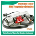 Water Flow Sensor Hall Stainless Steel Meter With 6-Point External ...