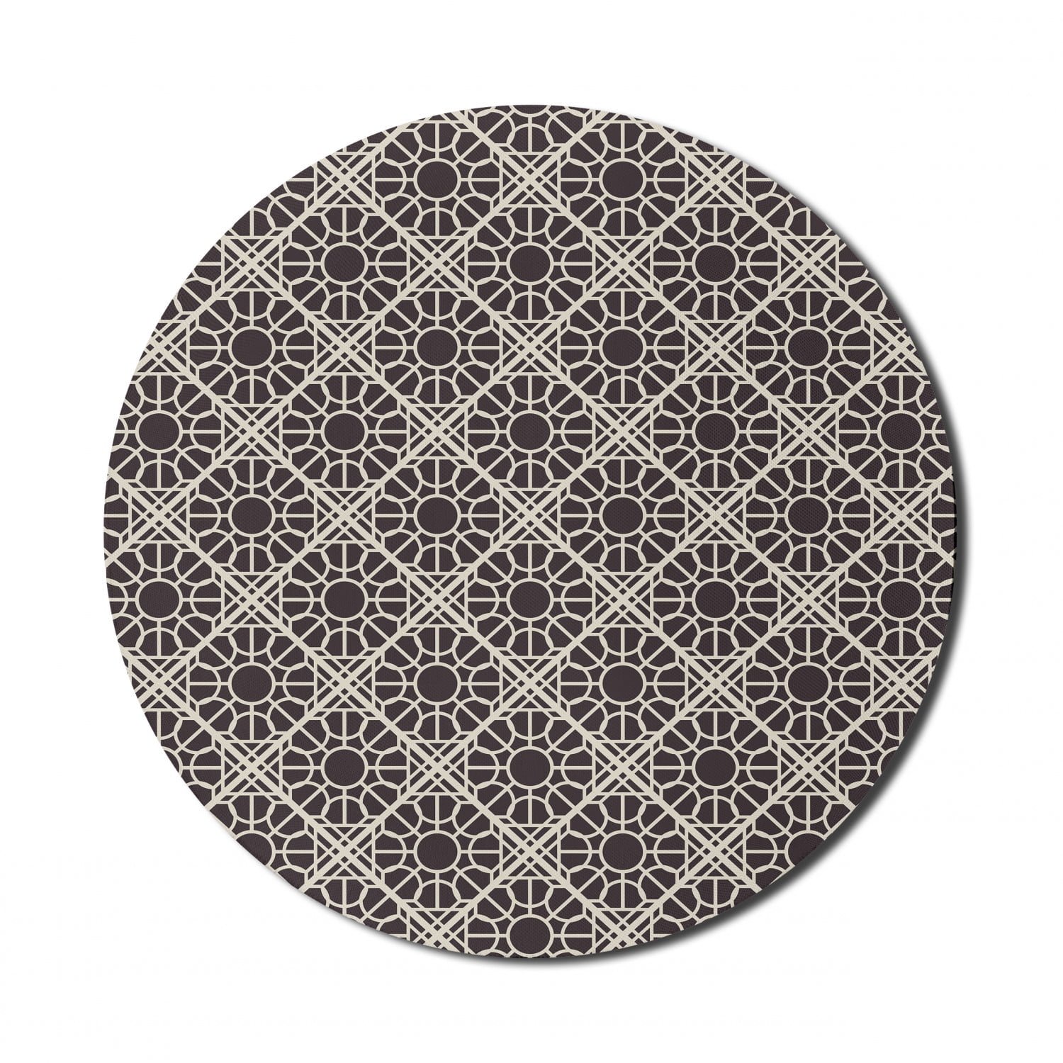 Ethnic Mouse Pad for Computers, Traditional Lacy Style Geometric ...