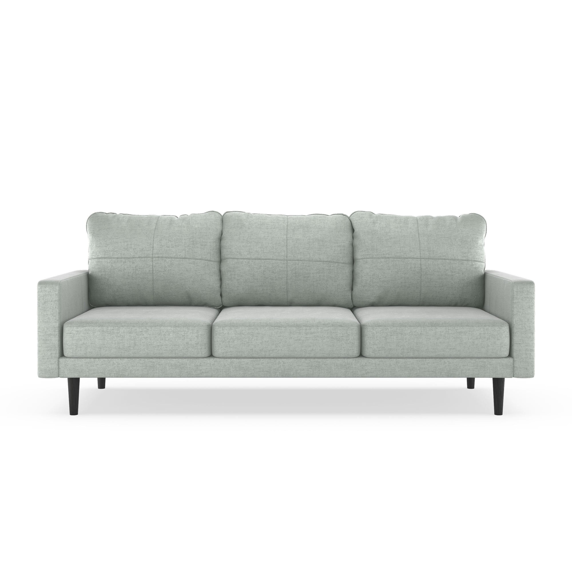 Dillon Sofa Mod Velvet - Silver Gray - Walmart.com