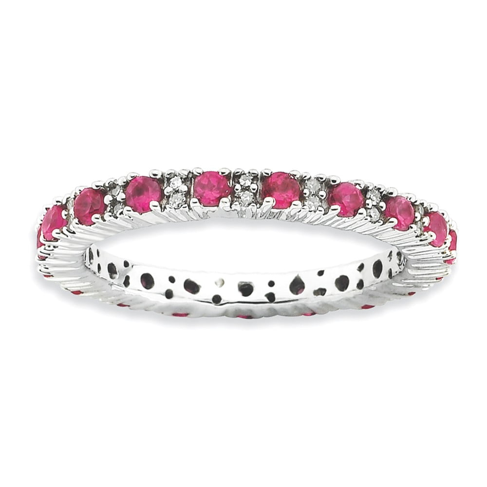 FB Jewels - FB Jewels Sterling Silver Stackable Expressions Polished Cr ...