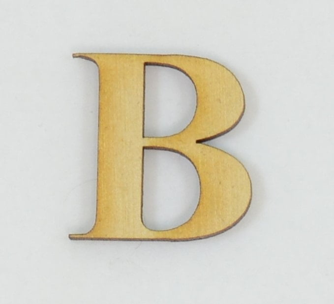 1 Pc, 10 Inch X 1/8 Inch Thick B Times New Roman Bold Wood Letters Easy ...