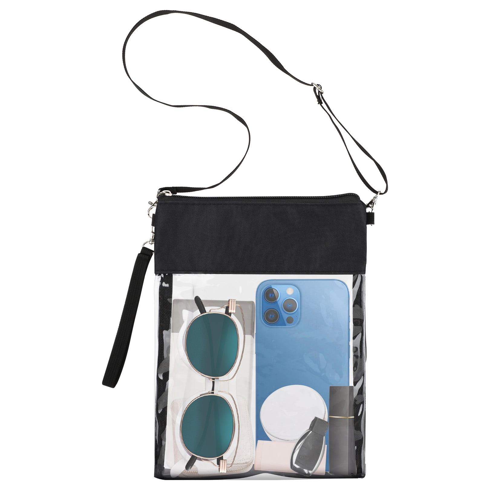 Clear Crossbody Bag, TSV Waterproof PVC Shoulder Bag for Stadium Use ...