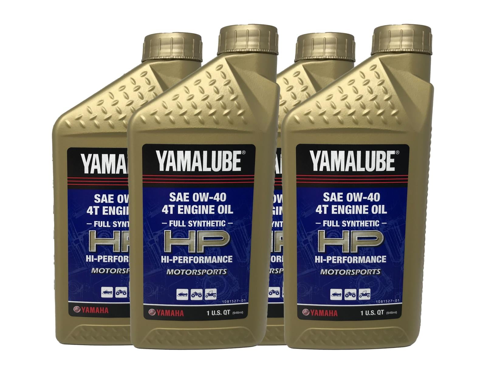 Yamaha Genuine OEM Yamalube Full Synthetic 0W-40 Oil LUB-00W40-FS-12 ...