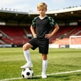 BOOMNY Toddler Boys Soccer Outfits Quick Dry Graphic Short Sleeve ...