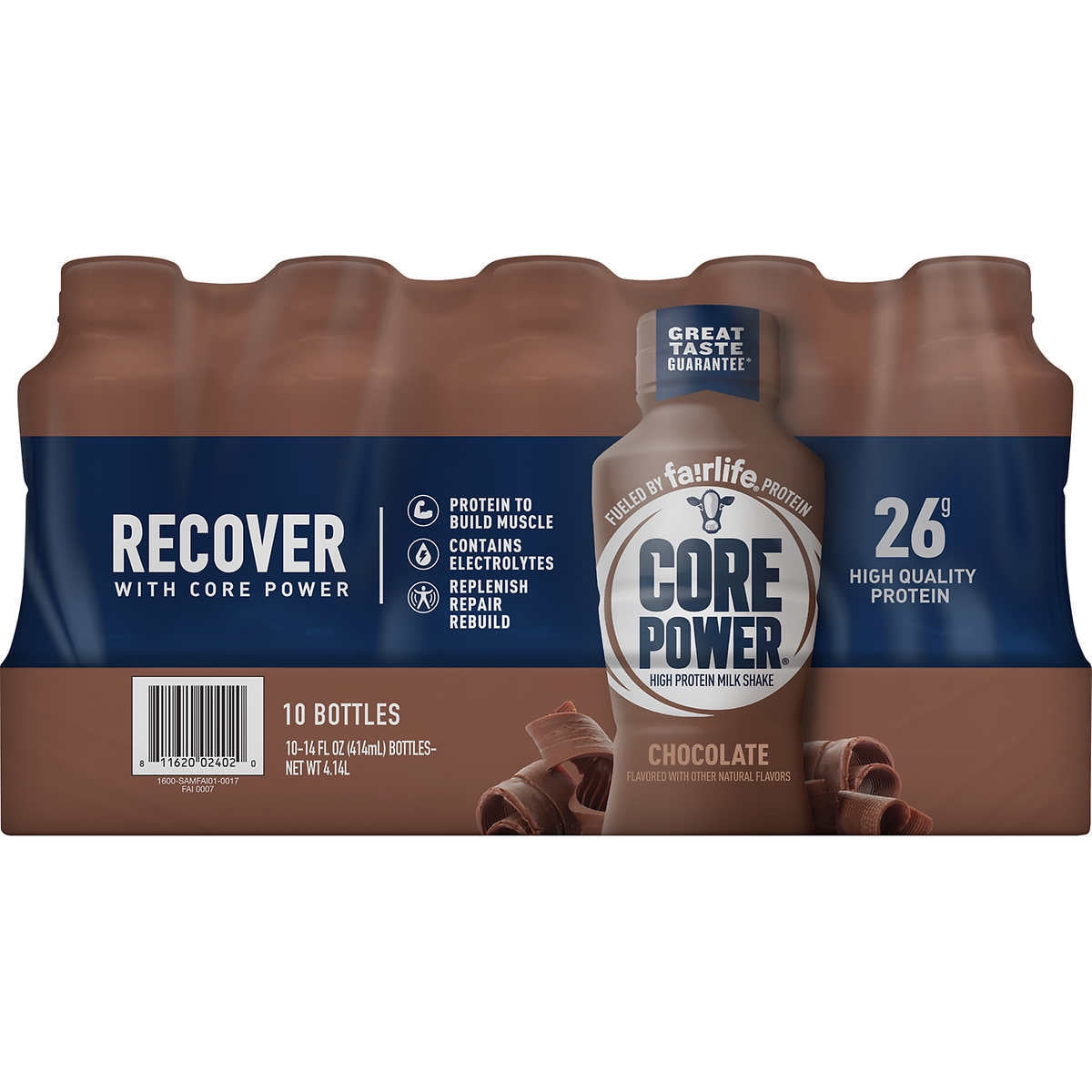 Fairlife Core Power High Protein Shake, Chocolate, 14 Fluid Ounce (Pack ...