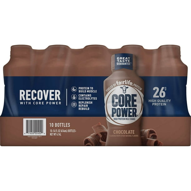 Fairlife Core Power High Protein Shake, Chocolate, 14 Fluid Ounce (Pack ...