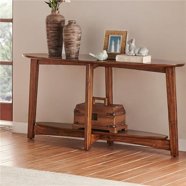 bali & pari Palm Bohemian Honey Scallop Rattan Console Table - Walmart.com