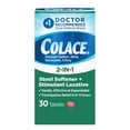 (2 pack) Colace 2-in-1 Stool Softener with Stimulant Laxative Tablets ...