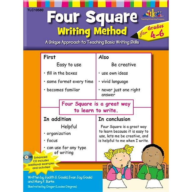 Four Square: Writing Method Grades 4-6 W/Enhanced CD : A Unique ...