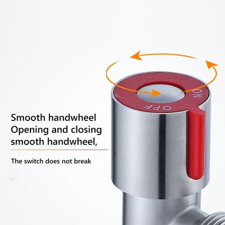 TB&W Stainless Steel 1/2 inch DN15 Replace Hot Cold Water Stop Triangle ...