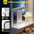 Dog Door for Window, Aluminum Frame Window Pet Door, Adjustable to Fit ...